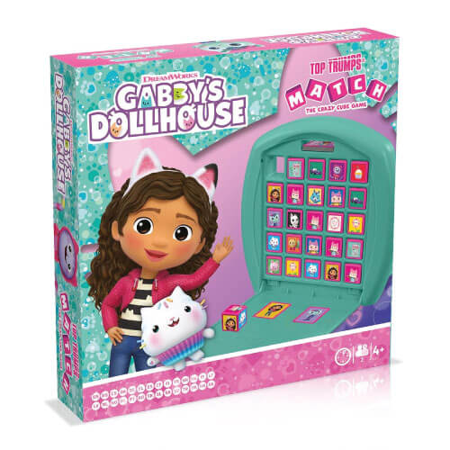 Gabby’s Dollhouse Top Trumps Match - The Crazy Cube Game - Goblin Games